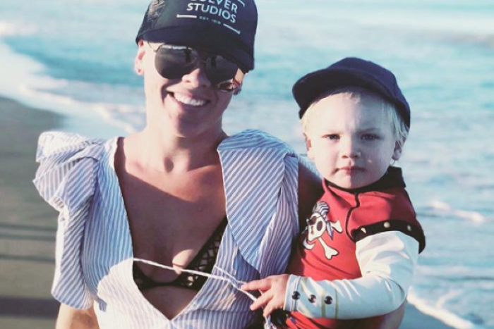 Captain Jameson: Pink shares adorable snap of her son's costume