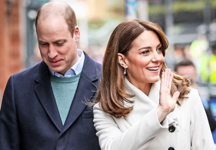The Duke and Duchess of Cambridge share rare intimate photo from...
