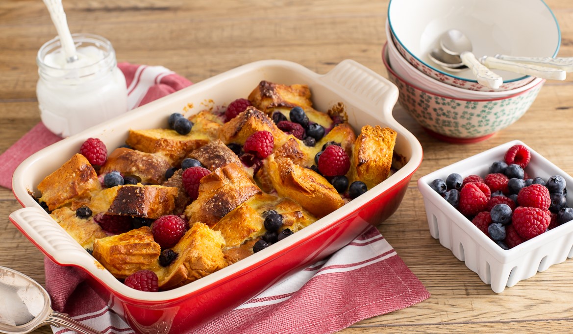 Bread & butter breakfast pudding recipe