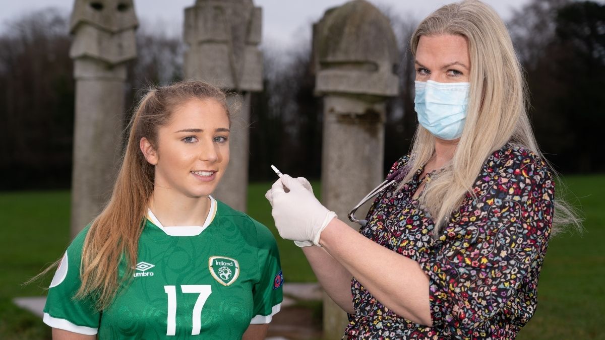 Teen Irish soccer star Ellen Molloy advocates for children's flu...
