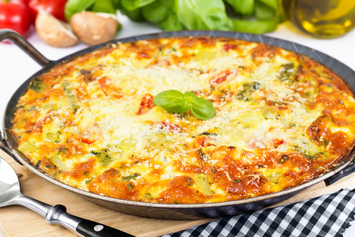 Mushroom and basil omelette, with Mediterranean... | MummyPages.ie