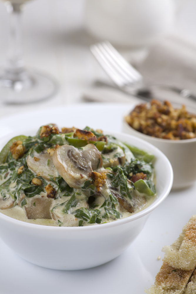 Savoury spinach and mushroom bread pudding | MummyPages.ie