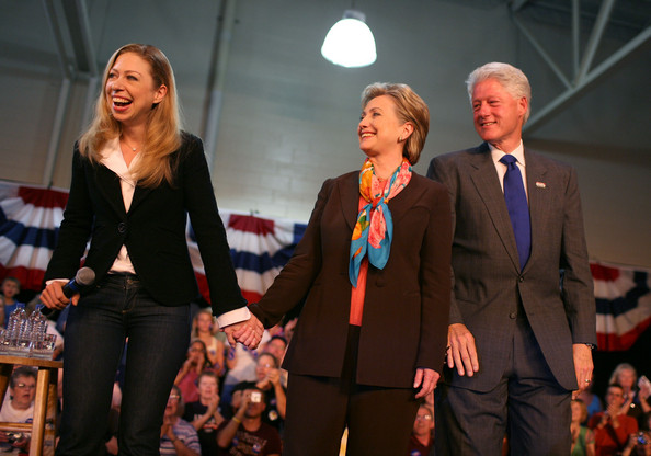 Bill and Hilary Clinton welcome their first grandchild