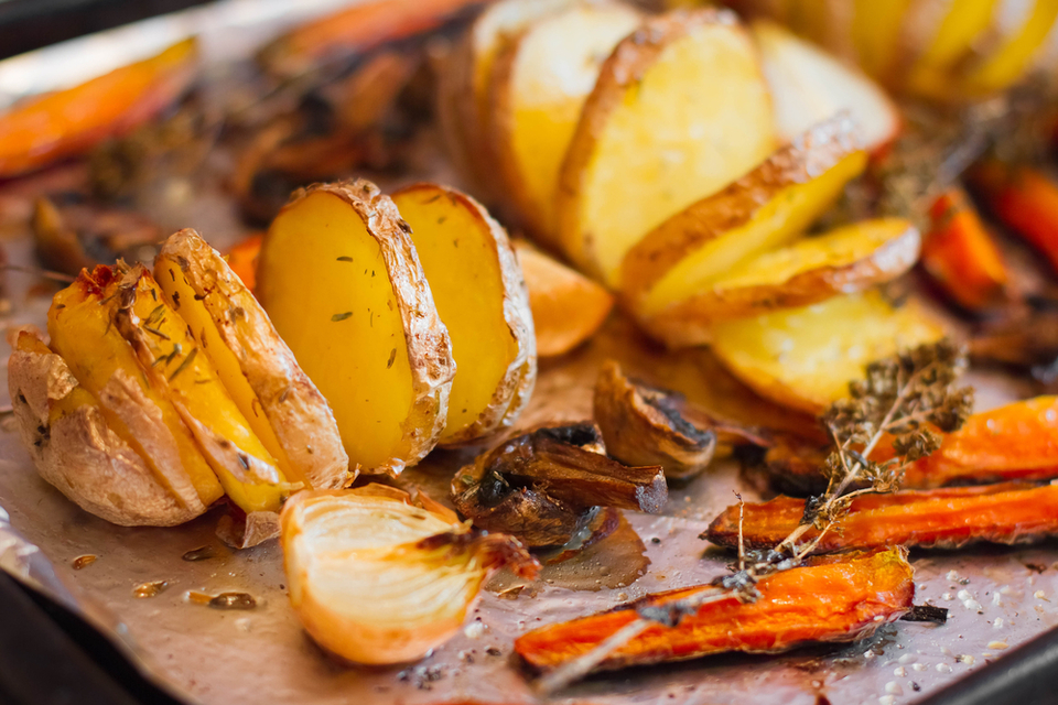 Crispy garlic vegetables with herbs | MummyPages.ie