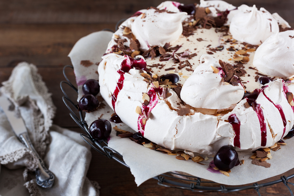Cherry Pavlova with chocolate | MummyPages.ie