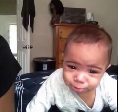 Tot has hilarious reaction when accused of 'fake crying' by...