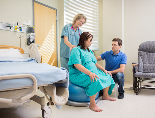 What happens during the first stage of labour