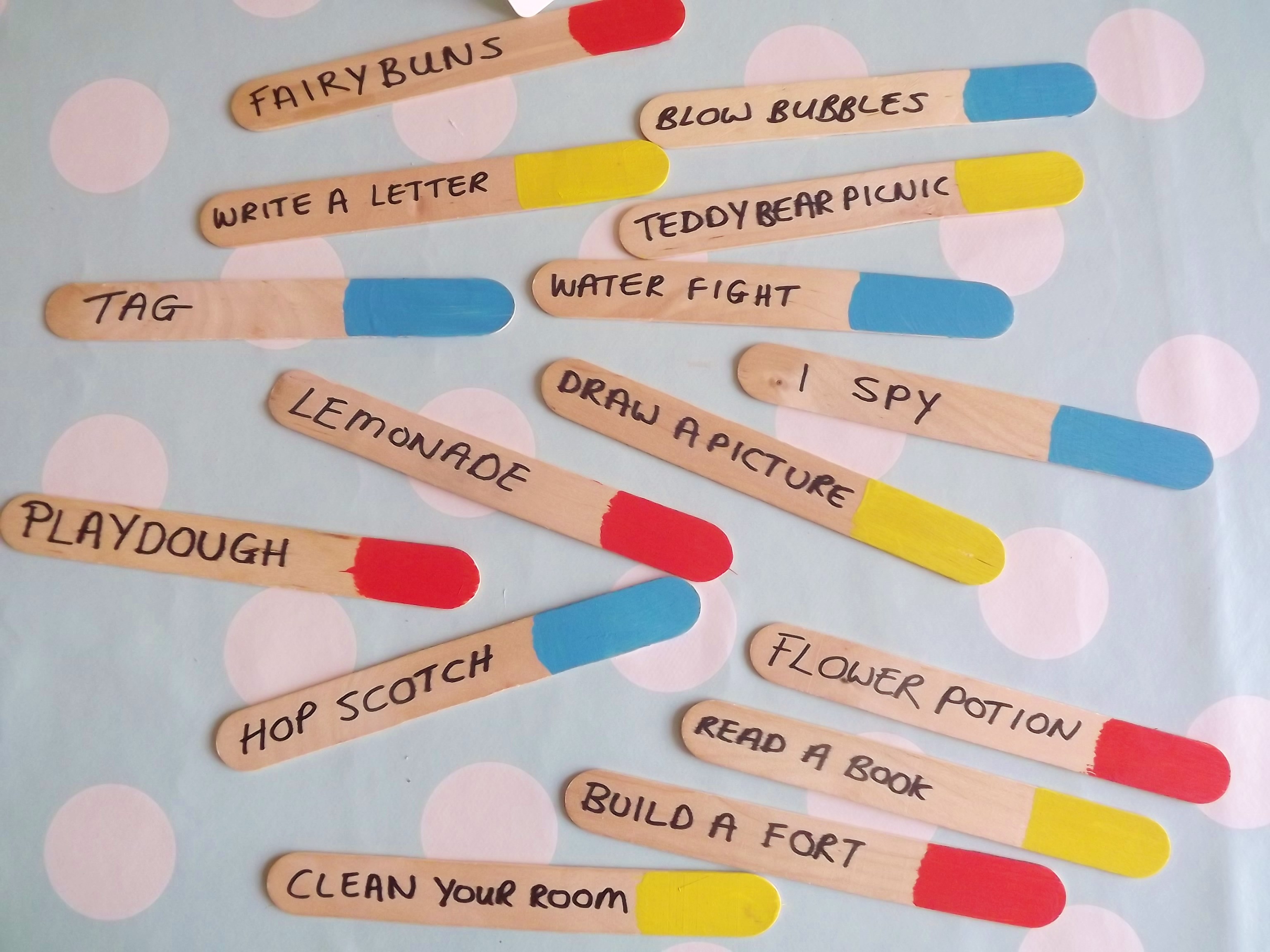 Summer Crafts: Summer Boredom Buster Sticks