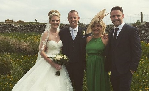 Presenter and rugby star husband welcome their first child
