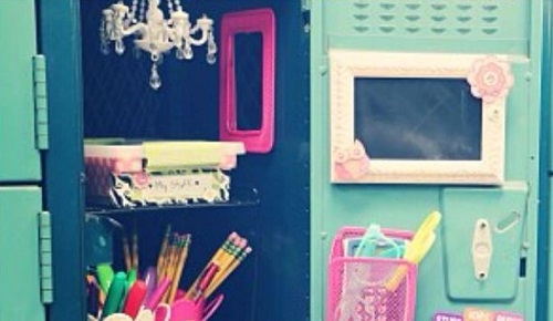 Crafts: Mirrored locker memo boards