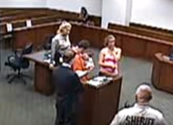Judge introduces this man to his newborn son in the middle of...