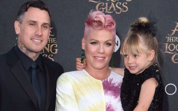 'I love my baby daddy' Pink releases first TWO snaps of newborn...